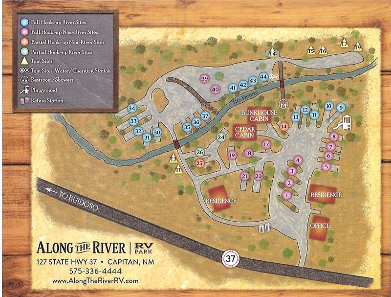 Park Map | Along The River RV Park