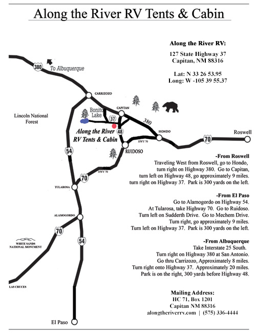 Along The River RV Park | Ruidoso, NM